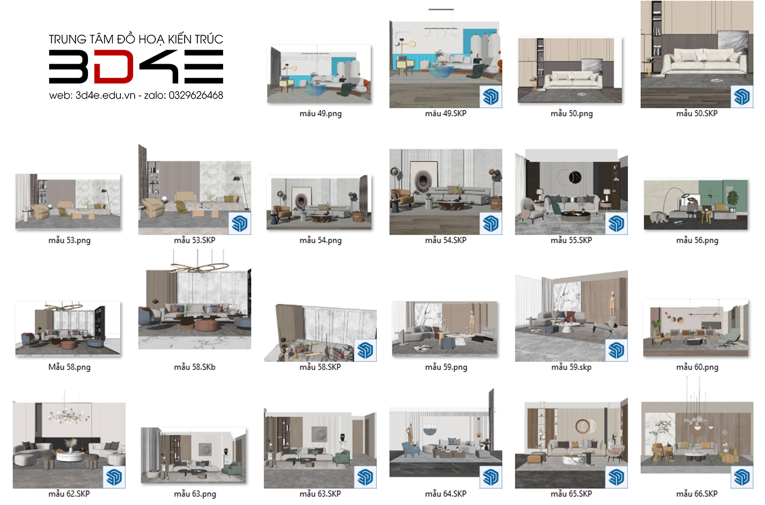 Thư viện - 3D4E Studio